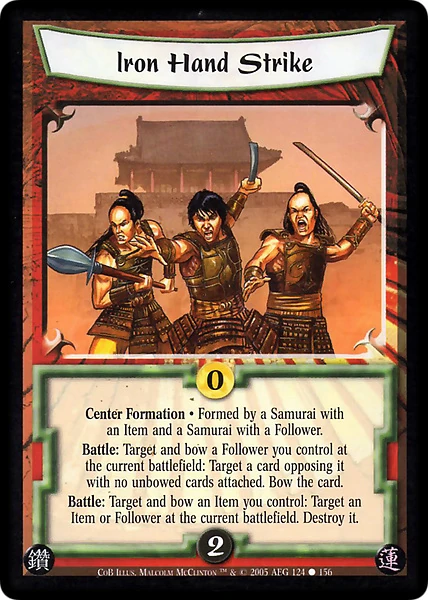 Iron Hand Strike/card | L5r: Legend of the Five Rings Wiki | Fandom