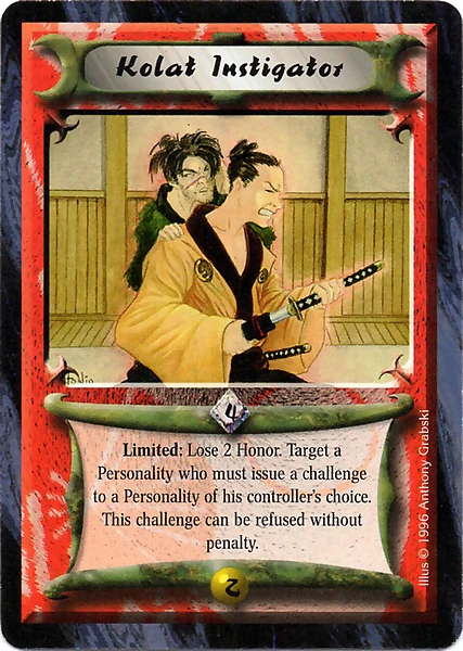 Kolat Instigator/card | L5r: Legend of the Five Rings Wiki | Fandom