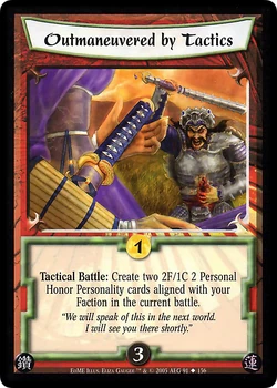 Outmaneuvered by Tactics/card | L5r: Legend of the Five Rings Wiki | Fandom