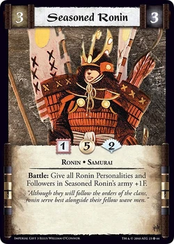 Seasoned Ronin/card | L5r: Legend of the Five Rings Wiki | Fandom
