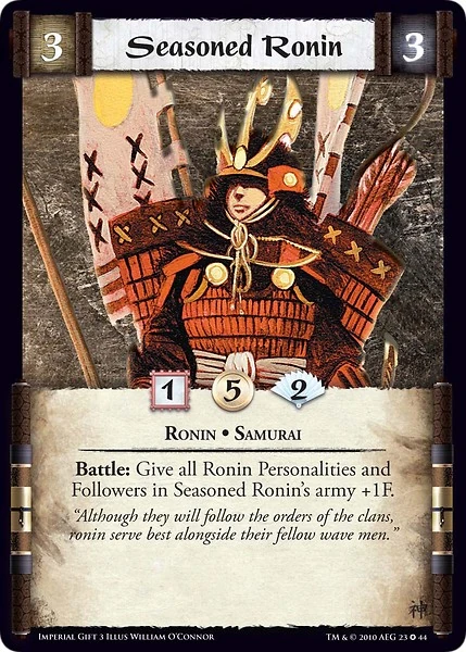 Seasoned Ronin/card | L5r: Legend of the Five Rings Wiki | Fandom