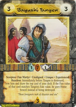 Bayushi Tangen (I) Exp/card | L5r: Legend of the Five Rings Wiki | Fandom