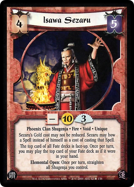 Isawa Sezaru/card | L5r: Legend of the Five Rings Wiki | Fandom