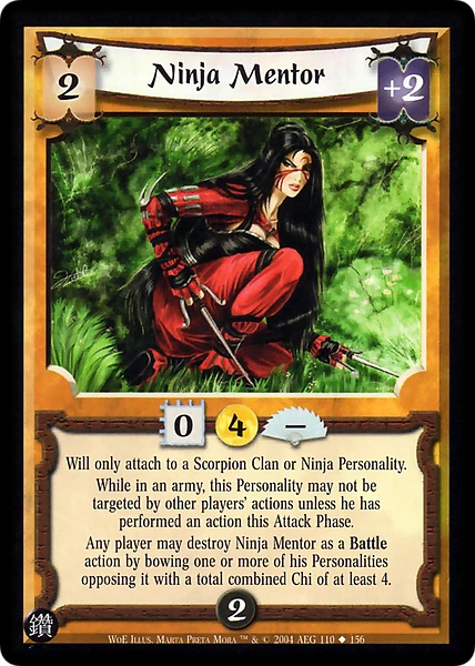 Ninja Mentor/card | L5r: Legend of the Five Rings Wiki | Fandom