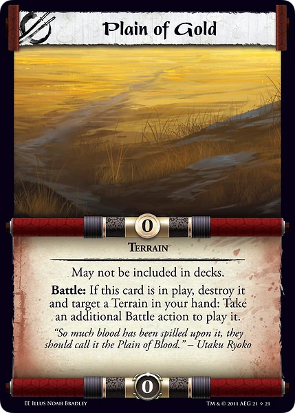 Plain of Gold/card | L5r: Legend of the Five Rings Wiki | Fandom