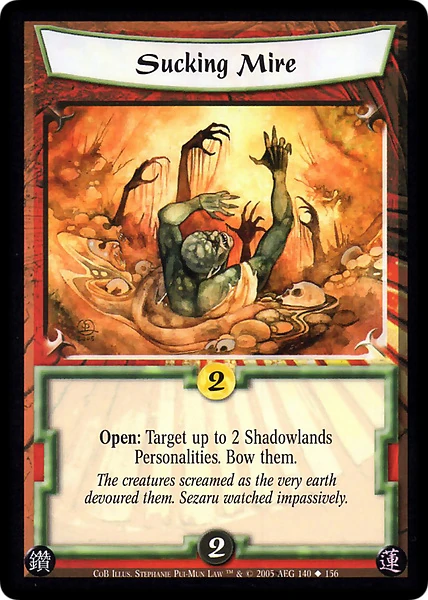 Sucking Mire/card | L5r: Legend of the Five Rings Wiki | Fandom