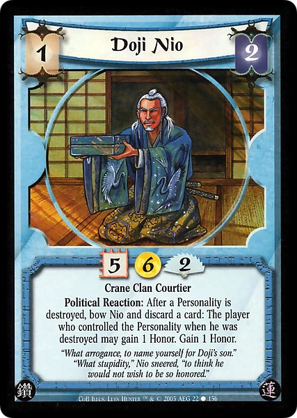 Doji Nio/card | L5r: Legend of the Five Rings Wiki | Fandom