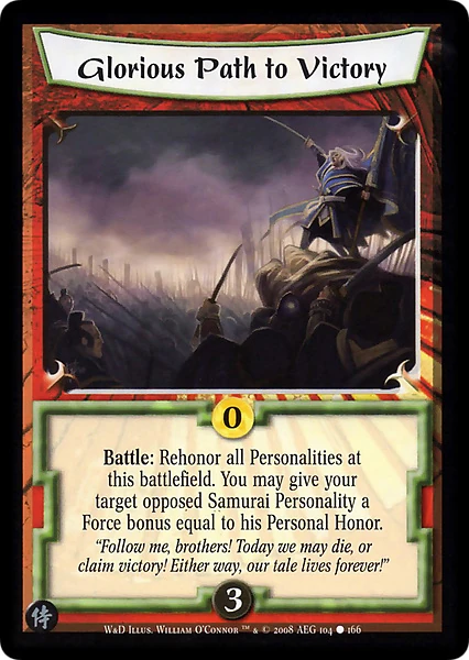 Glorious Path to Victory/card | L5r: Legend of the Five Rings Wiki | Fandom