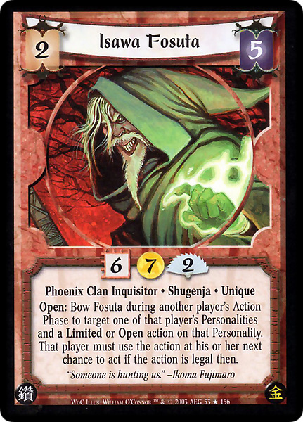 Isawa Fosutacard L5r Legend Of The Five Rings Wiki Fandom
