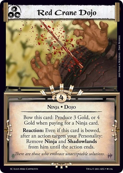 Red Crane Dojo/card | L5r: Legend of the Five Rings Wiki | Fandom