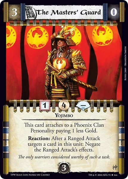 The Masters' Guard/card | L5r: Legend of the Five Rings Wiki | Fandom