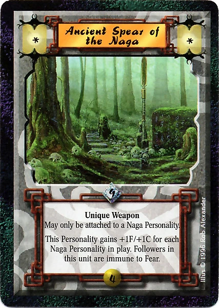 Ancient Spear of the Naga/card | L5r: Legend of the Five Rings Wiki ...