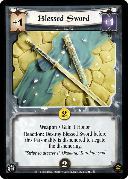 Blessed Sword/card | L5r: Legend of the Five Rings Wiki | Fandom