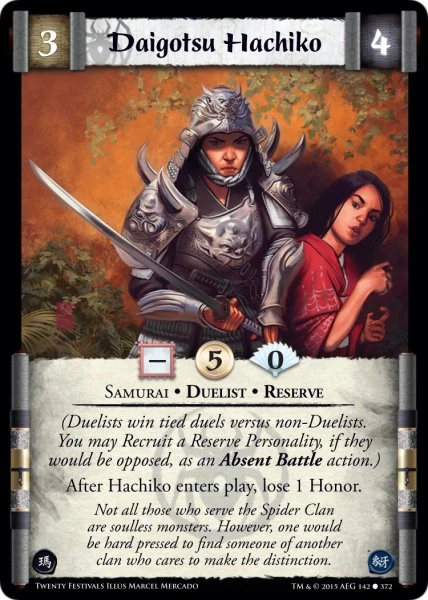Daigotsu Hachiko/card | L5r: Legend of the Five Rings Wiki | Fandom
