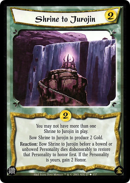Shrine to Jurojin/card | L5r: Legend of the Five Rings Wiki | Fandom