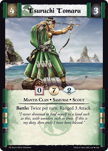 Tsuruchi Tomaru/card | L5r: Legend of the Five Rings Wiki | Fandom