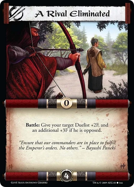 A Rival Eliminated/card | L5r: Legend of the Five Rings Wiki | Fandom