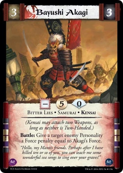 Bayushi Akagi/card | L5r: Legend of the Five Rings Wiki | Fandom