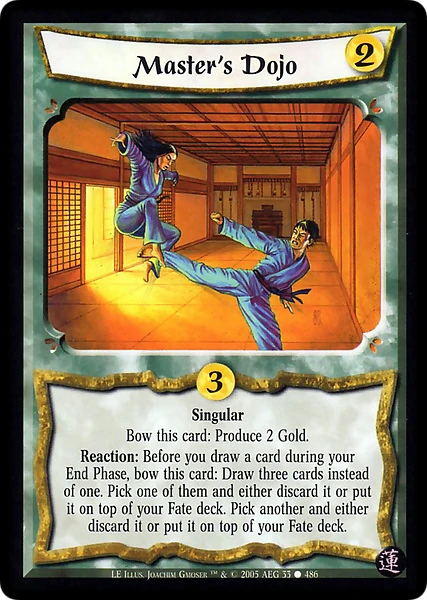 Master's Dojo/card | L5r: Legend of the Five Rings Wiki | Fandom