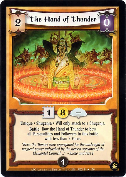 The Hand of Thunder/card | L5r: Legend of the Five Rings Wiki | Fandom