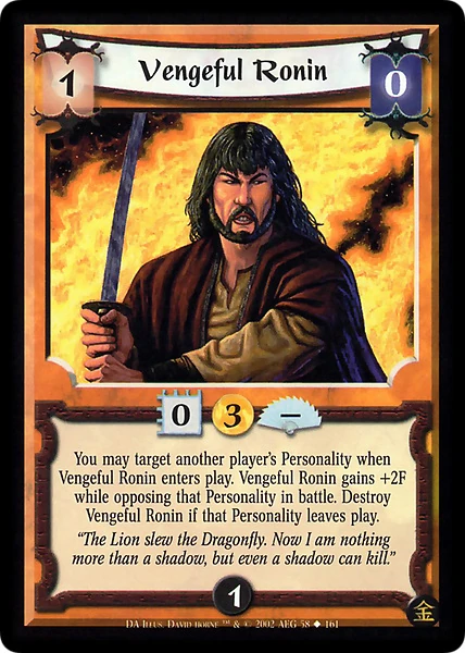 Vengeful Ronin/card | L5r: Legend of the Five Rings Wiki | Fandom