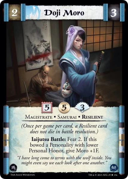 Doji Moro/card | L5r: Legend of the Five Rings Wiki | Fandom