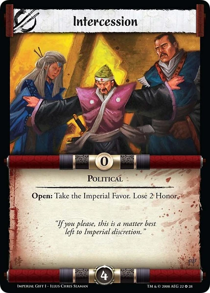 Intercession/card | L5r: Legend of the Five Rings Wiki | Fandom