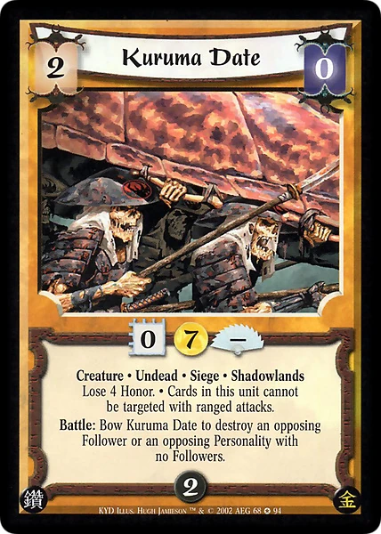 Kuruma Date/card | L5r: Legend of the Five Rings Wiki | Fandom