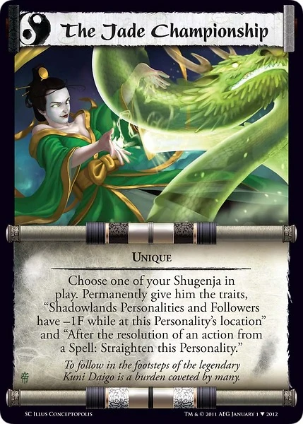 The Jade Championship/card | L5r: Legend of the Five Rings Wiki | Fandom