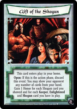 Gift of the Shogun/card | L5r: Legend of the Five Rings Wiki | Fandom