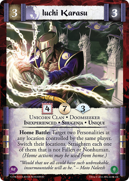 Iuchi Karasu Inexpcard L5r Legend Of The Five Rings Wiki Fandom