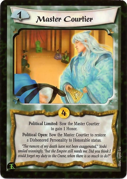 Master Courtier/card | L5r: Legend of the Five Rings Wiki | Fandom