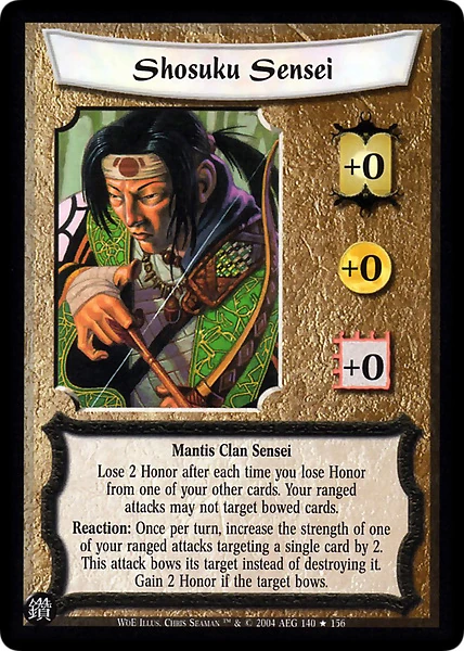 Shosuku Sensei/card | L5r: Legend of the Five Rings Wiki | Fandom