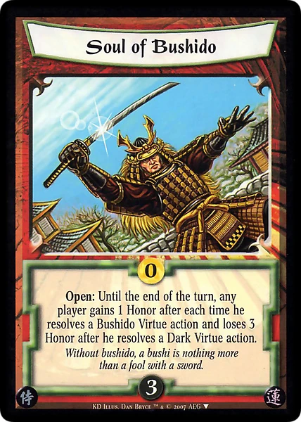 Soul of Bushido/card | L5r: Legend of the Five Rings Wiki | Fandom