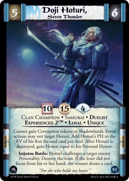 Doji Hoturi, Seven Thunder-card/card | L5r: Legend of the Five Rings ...