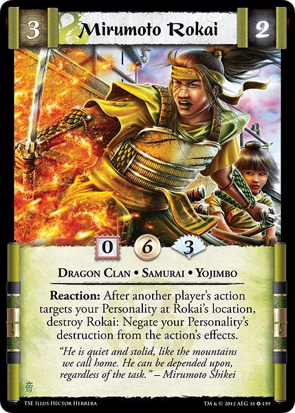 Mirumoto Rokai/card | L5r: Legend of the Five Rings Wiki | Fandom