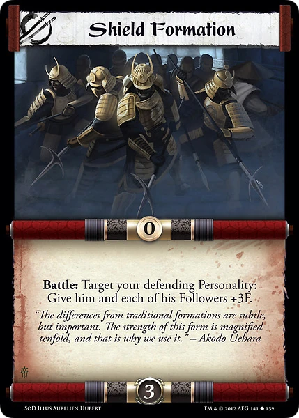 Shield Formation/card | L5r: Legend of the Five Rings Wiki | Fandom