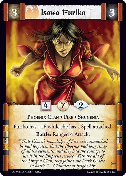 Isawa Furikocard L5r Legend Of The Five Rings Wiki Fandom