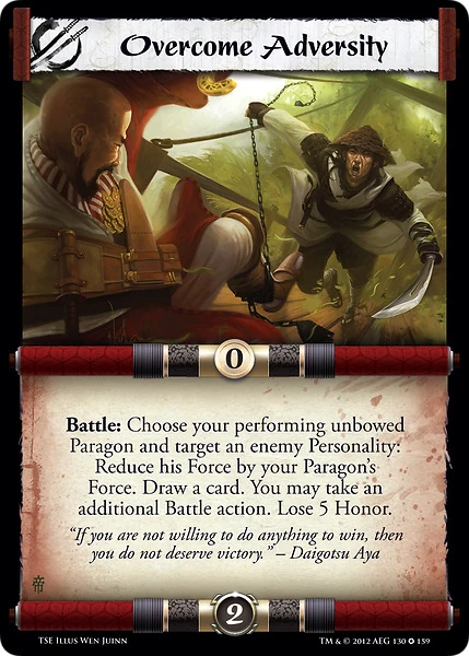 Overcome Adversity/card | L5r: Legend of the Five Rings Wiki | Fandom