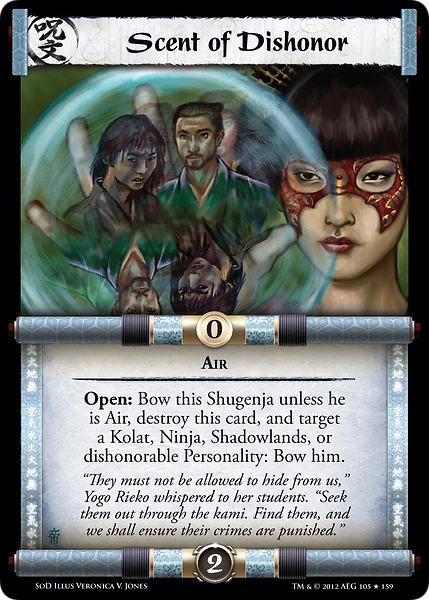 Scent of Dishonor/card | L5r: Legend of the Five Rings Wiki | Fandom