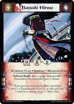 Bayushi Hirose/card | L5r: Legend of the Five Rings Wiki | Fandom