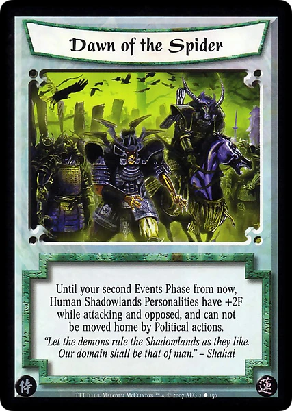 Dawn of the Spider/card | L5r: Legend of the Five Rings Wiki | Fandom