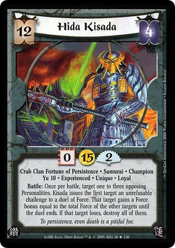 Hida Kisada Exp/card | L5r: Legend of the Five Rings Wiki | Fandom