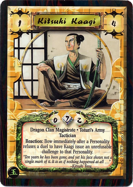 Kitsuki Kaagi/card | L5r: Legend of the Five Rings Wiki | Fandom