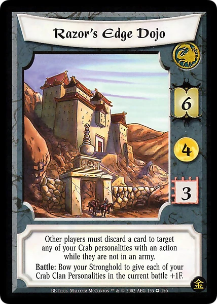 Razor's Edge Dojo/card | L5r: Legend of the Five Rings Wiki | Fandom