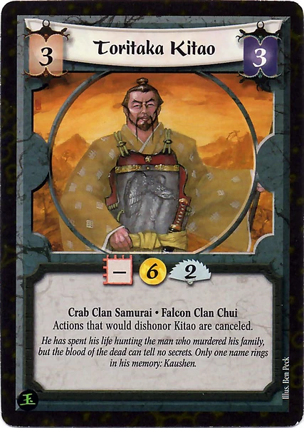 Toritaka Kitao/card | L5r: Legend of the Five Rings Wiki | Fandom