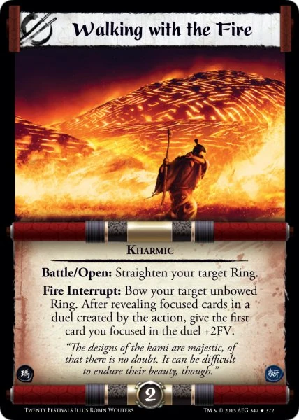 Walking with the Fire/card | L5r: Legend of the Five Rings Wiki | Fandom