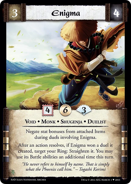 Enigma (monk)/card | L5r: Legend of the Five Rings Wiki | Fandom