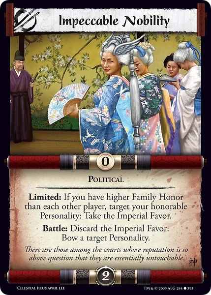 Impeccable Nobility/card2 | L5r: Legend of the Five Rings Wiki | Fandom