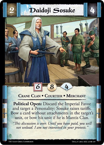 Daidoji Sosuke/card | L5r: Legend of the Five Rings Wiki | Fandom